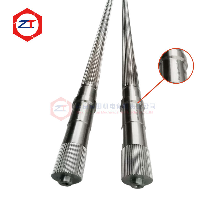 WR15E Solid Type Twin Screw Extruder Shaft For Double Extrusion Performance