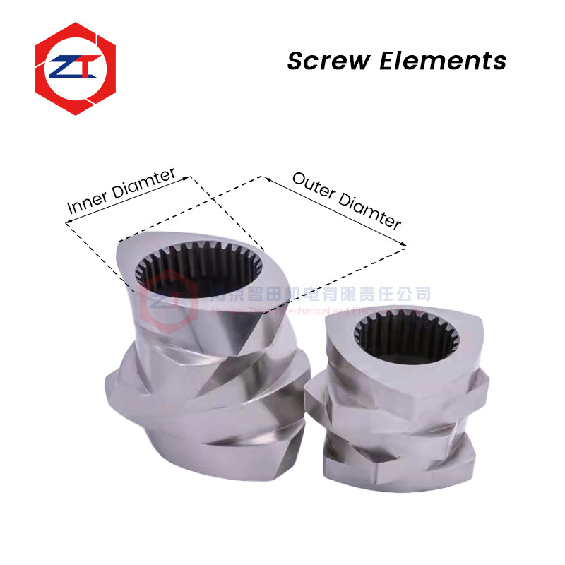 Wear-Resistant High Torque Extruder Twin Screw Elements for Plastic ...